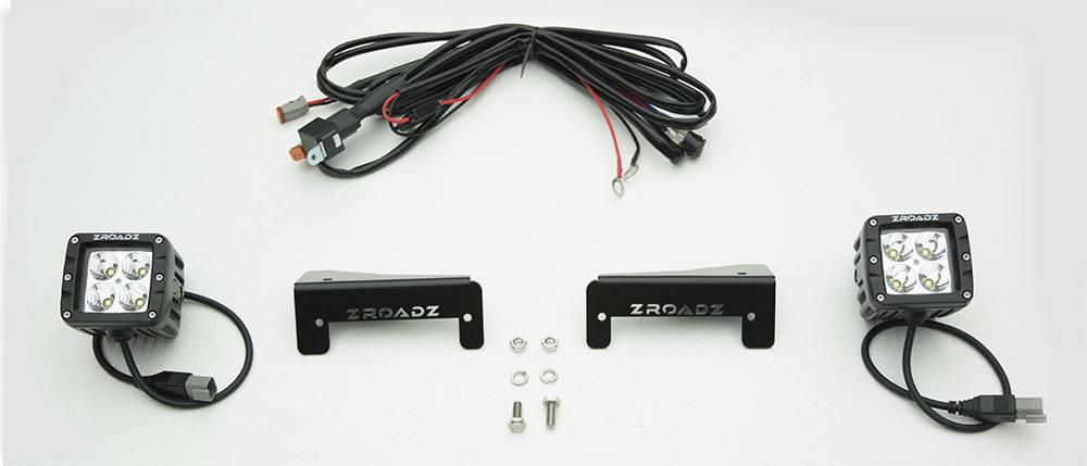T-Rex Z384812KIT Jeep Wrangler Jk Tail Light Top Led Mount Kit ...