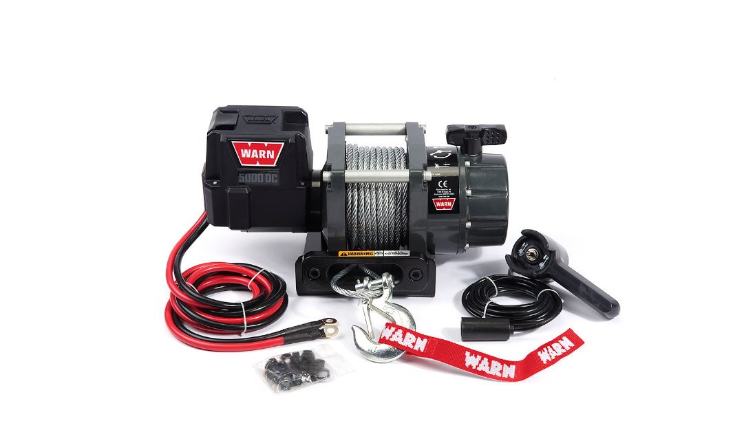 Warn 99963 5000 Dc Series 12v Electric Winch, Black | Autoplicity