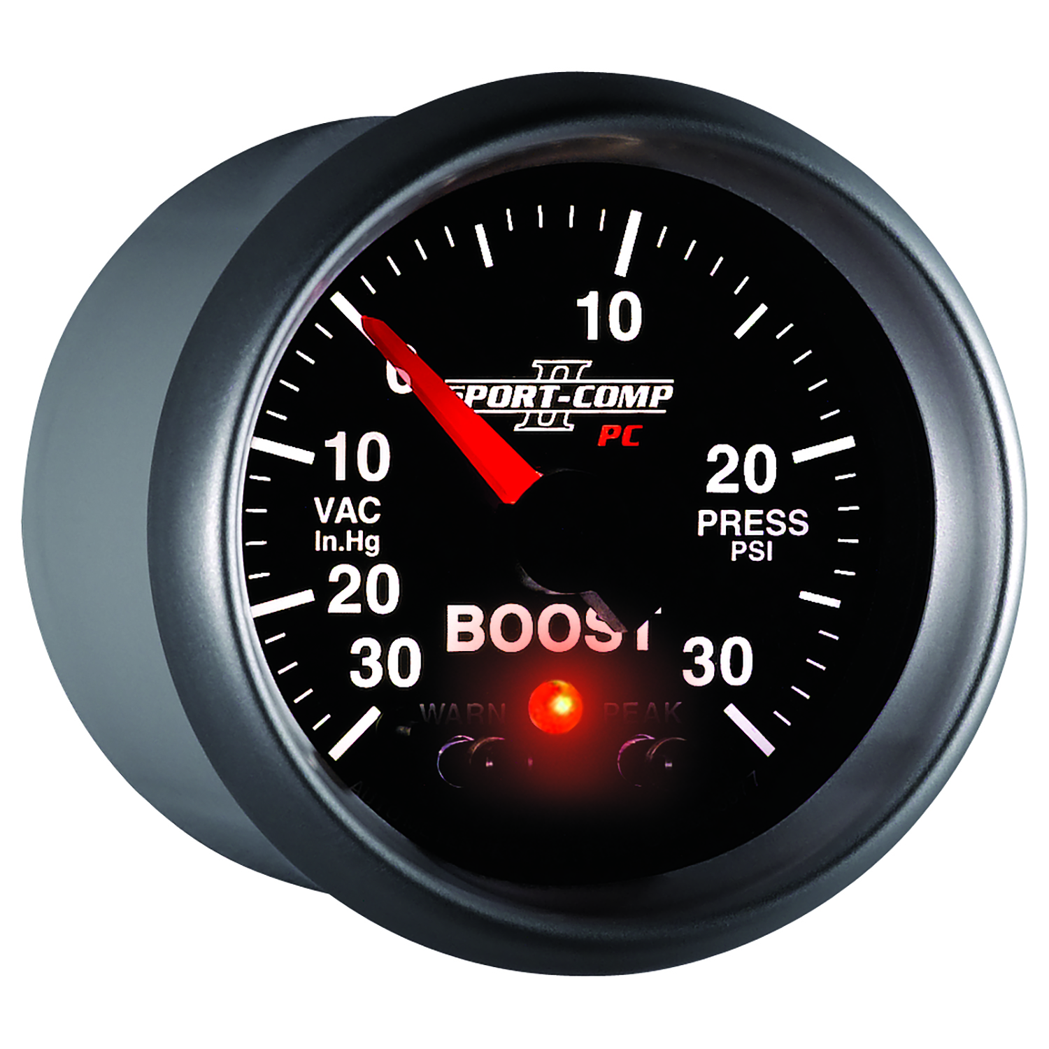 Auto Meter 3677 2-1/16" Boost/vacuum, 30 In Hg/30 Psi, Sport-Comp Ii ...