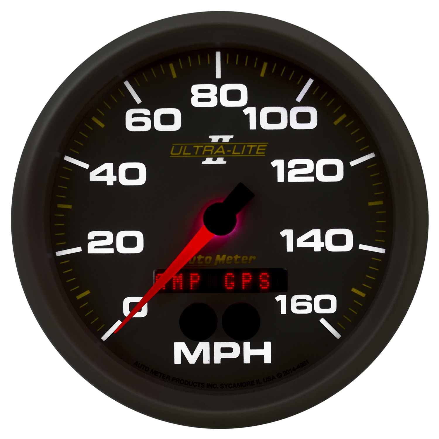 Auto Meter 4981 5" Gps Speedometer, 0-160 Mph, Ultra-Lite Ii | Autoplicity