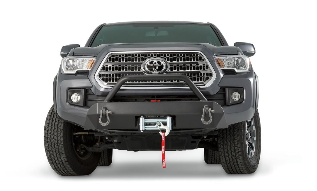 Warn 102876 Semi-Hidden Fixed Winch Mount With Low-Profile Grill Guard ...