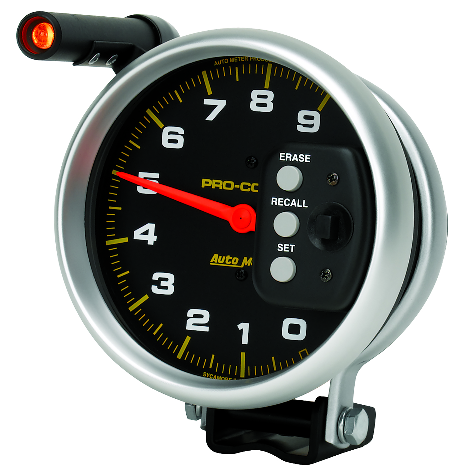 Auto Meter 6851 5" Tachometer, 0-9000 Rpm, Pedestal W/ Quick Lite ...