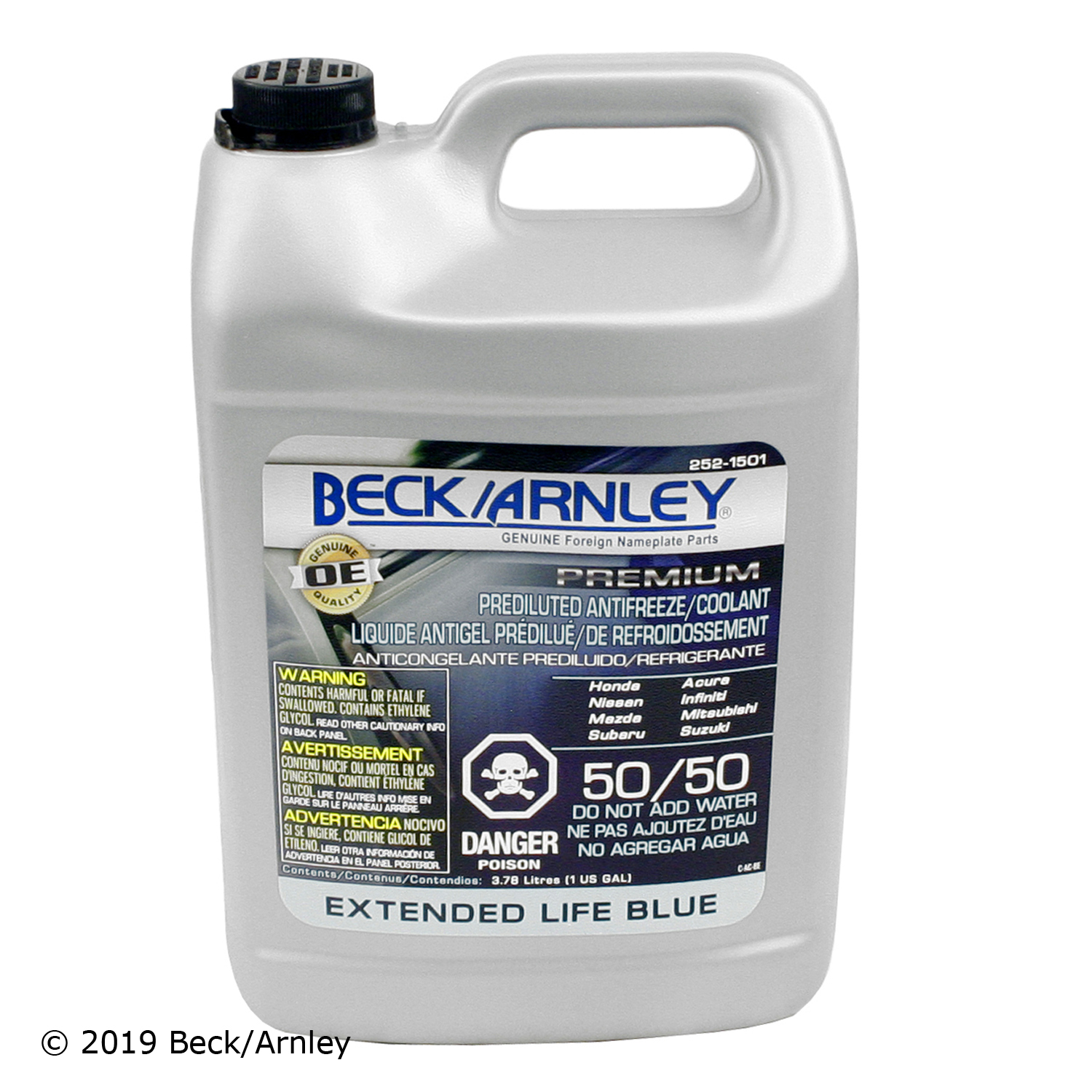 Beck/Arnley 2521501 Prem Coolant Ext Life Blue | Autoplicity