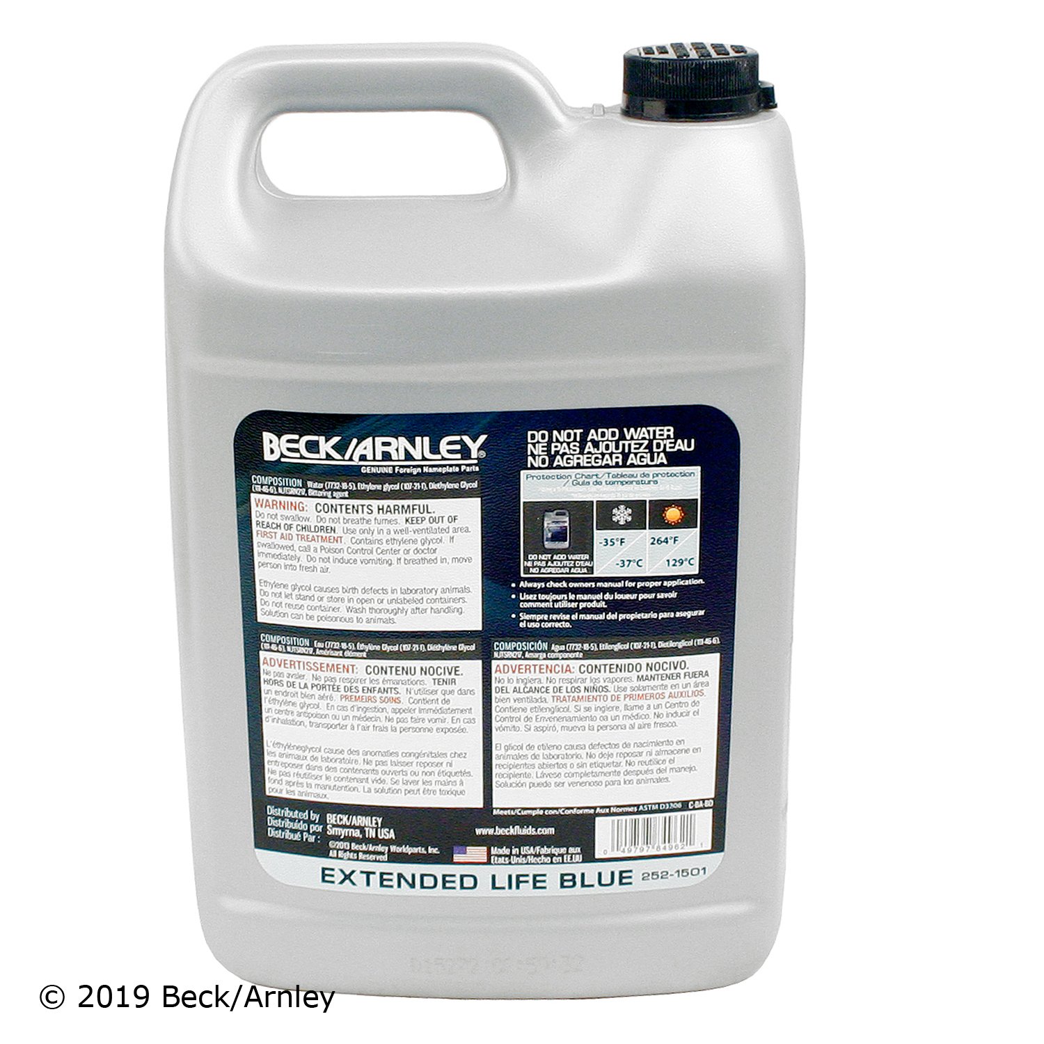 Beck/Arnley 2521501 Prem Coolant Ext Life Blue | Autoplicity