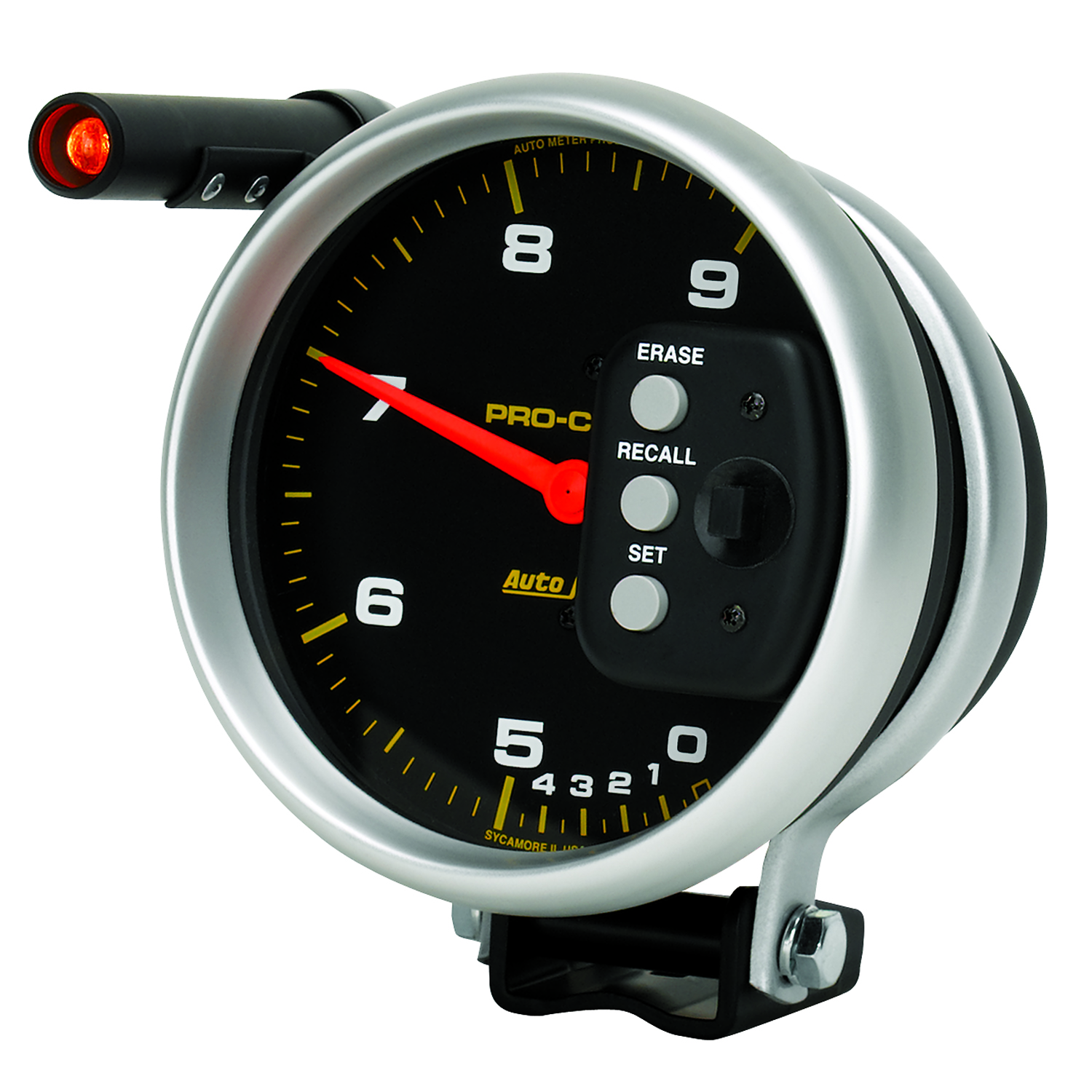 Auto Meter 6852 5" Tachometer, 0-9000 Rpm, Pedestal Dual Range W/ Quick ...