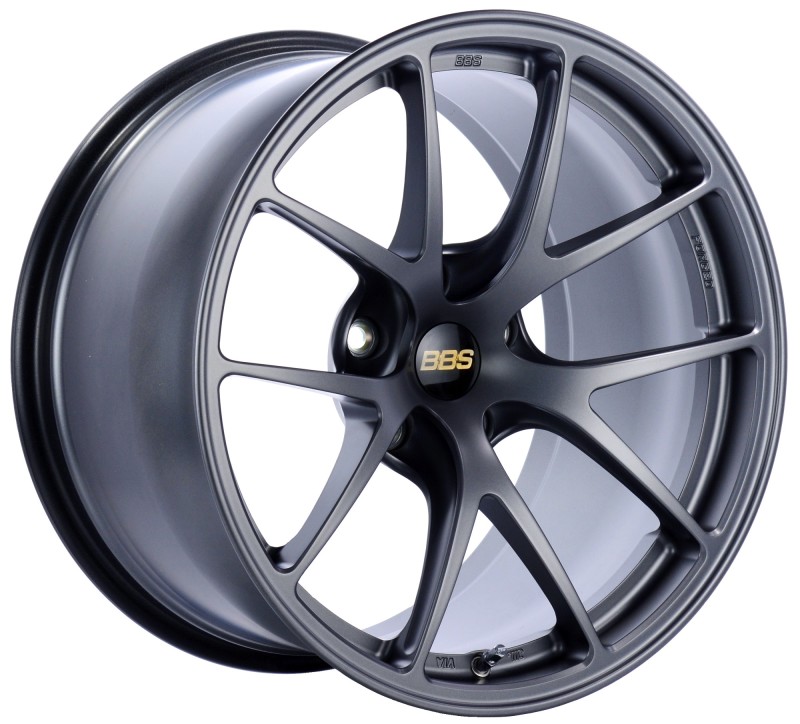 BBS RIA028MGR Ri-A 18x9.5 5x120 Et27 Matte Graphite Wheel -82mm Pfs/clip Required | Autoplicity