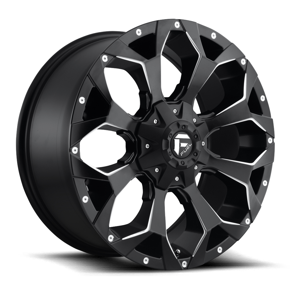 Fuel Wheels D54622951860 D546 22X9.5 8X180 MT-BLK-MIL 20MM D546 ASSAULT ...