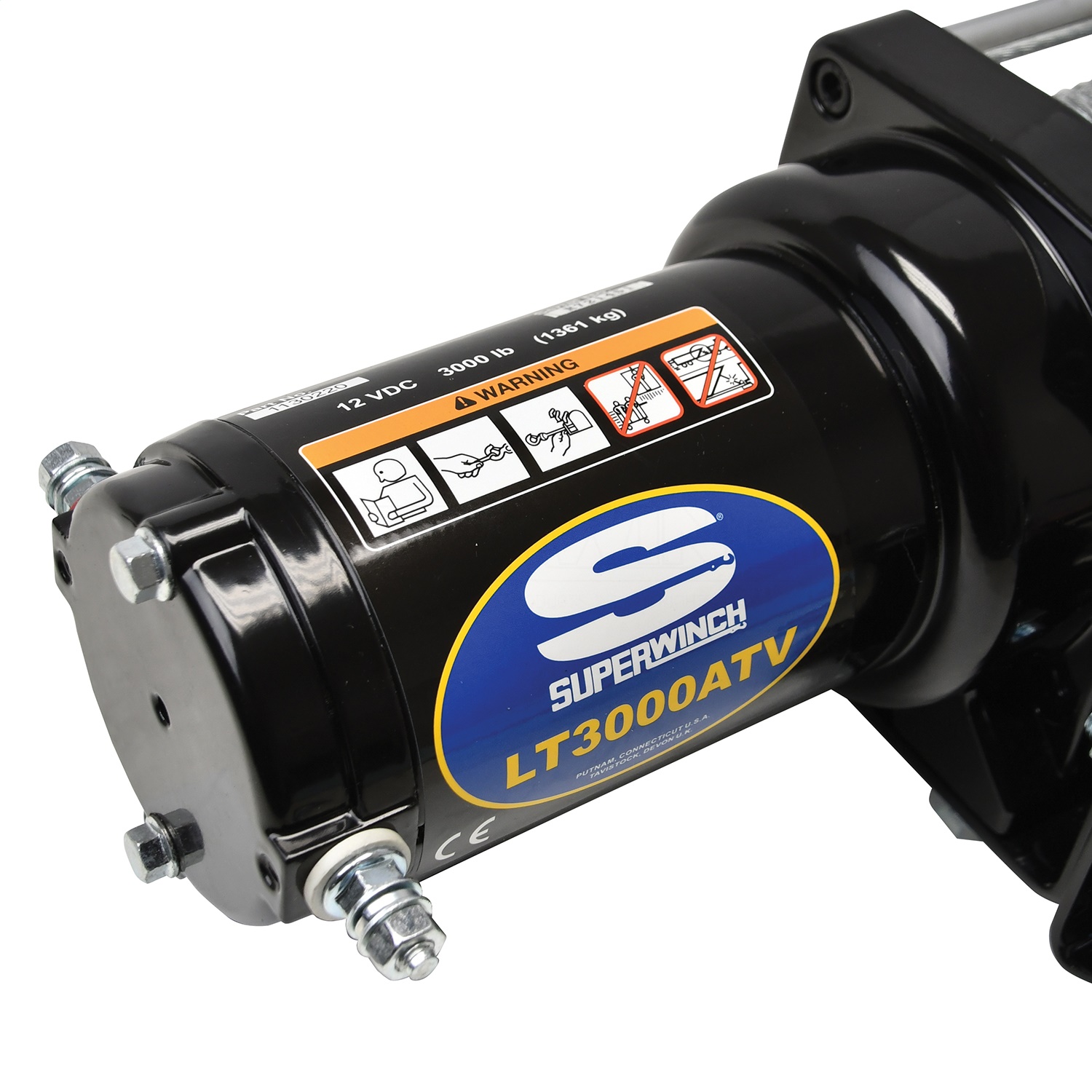Superwinch 1130220 Superwinch 3000 LBS 12V DC 3/16in x 50ft Steel Rope ...