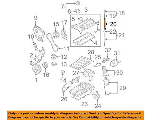 Genuine 06F 103 663 2007-2008 Vwpassat Bpy Dipstick Tube Replacement ...