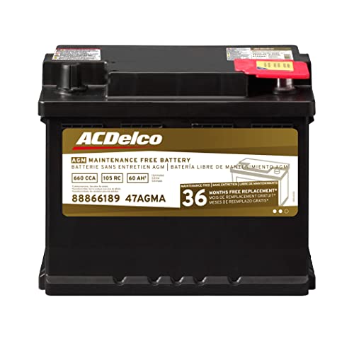 ACDelco 47AGMA Gold 36 Month Warranty Agm Bci Group 47 Battery ...