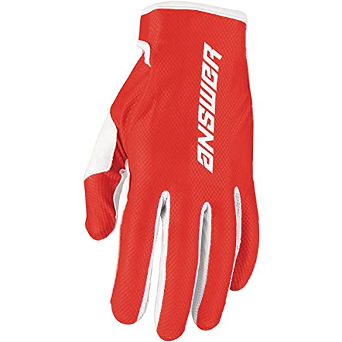 Answer 447019 Racing Ascent Men'S Off-Road Motorcycle Gloves Red/white ...