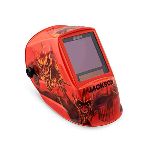 Jackson Safety 47101 Hellfire Premium Auto Darkening Welding Helmet ...