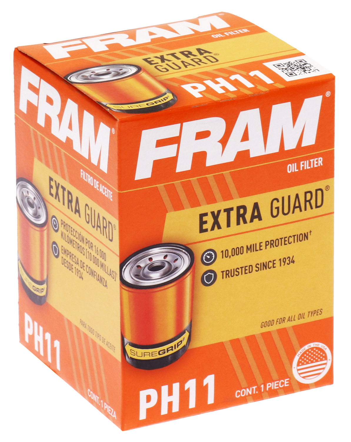 Fram Ph11 Extra Guard Passenger Car Spin-On Oil Filter | Autoplicity