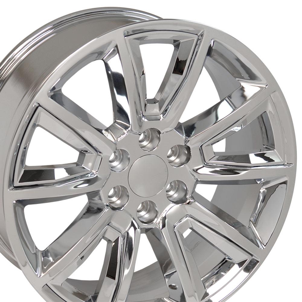 OE Wheels 9505985 20" Replica Wheel Cv73 Fits Chevrolet Tahoe Rim 20x8.5 Chrome Wheel | Autoplicity