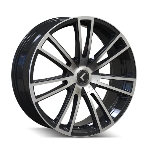 Kraze KR183-8809BM40 Kraze SPECTRA 183 GLOSS BLACK MACHINED 18X8 5-112/ ...