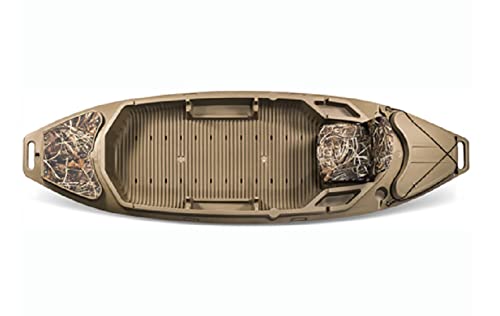 Beavertail 400091 2000 Series Stealth Twin Gun Sneak Boat, Marsh Brown ...