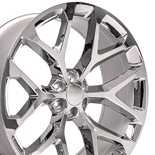 OE Wheels 9511056 26 inch Rim Fits Chevy Silverado Snowflake Wheel ...