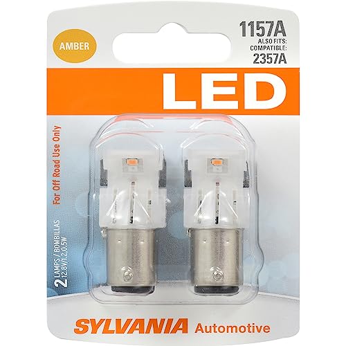 Sylvania 1157ASLBP2 1157 LED Amber Mini Bulb - Bright LED Bulb, Ideal ...