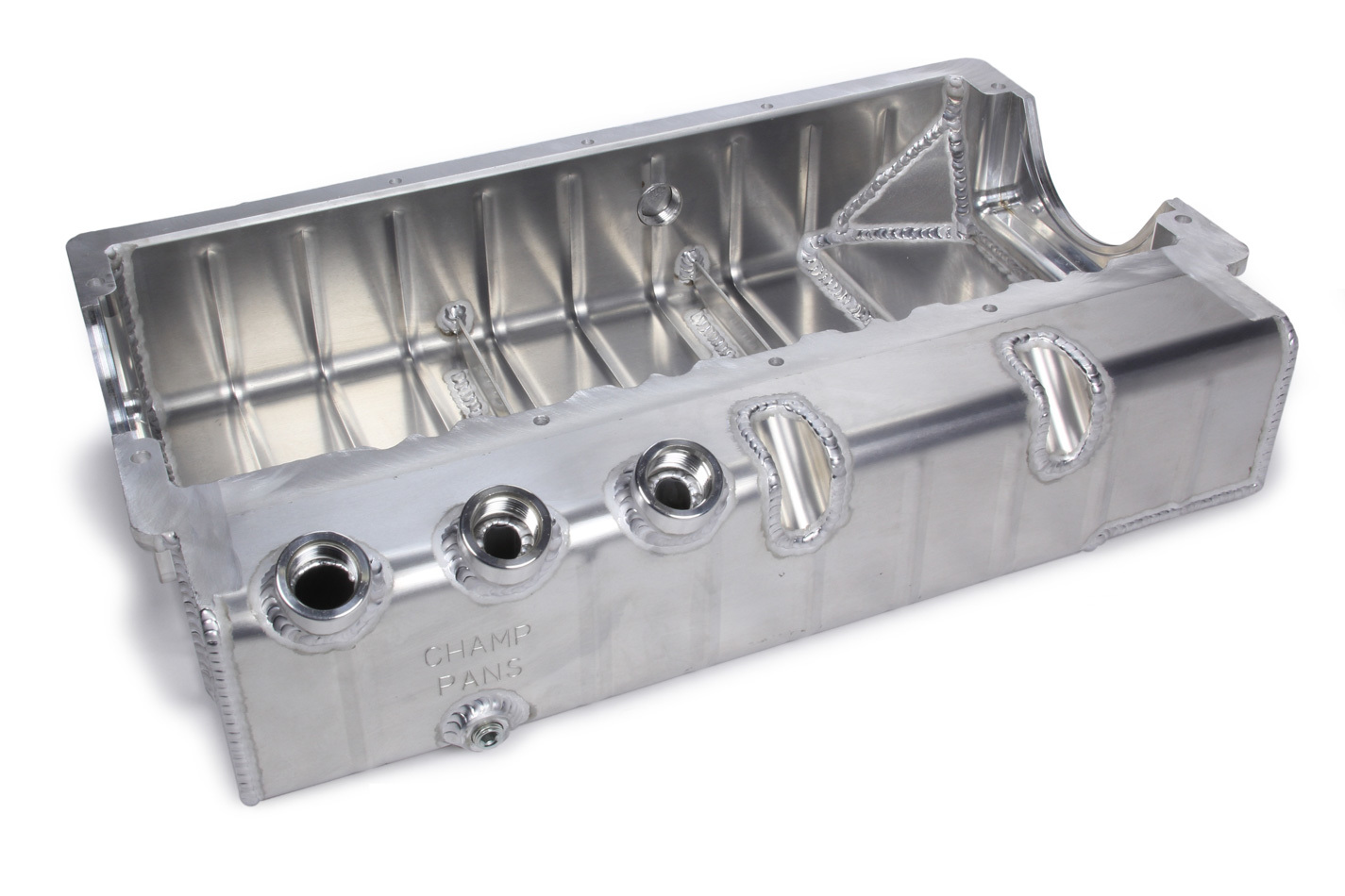 Champ Pans PRO182R3A Sbc Dry Sump Oil Pan W/ Dart Block #12an Orb ...