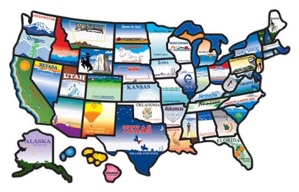 State Stickers STATESTIC State Sticker Map | Autoplicity