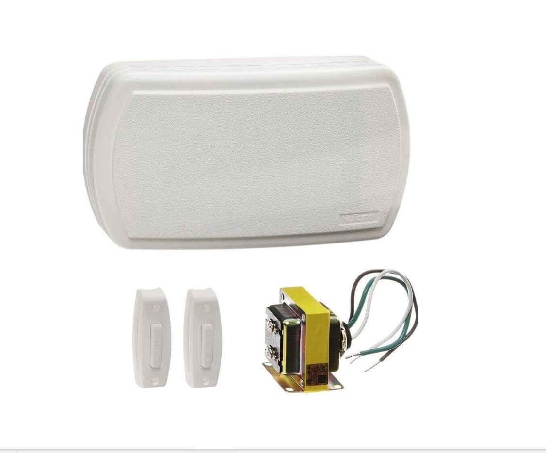 Broan-NuTone BK125LWH Builder Chimes Kit with Two Lighted Pushbuttons ...