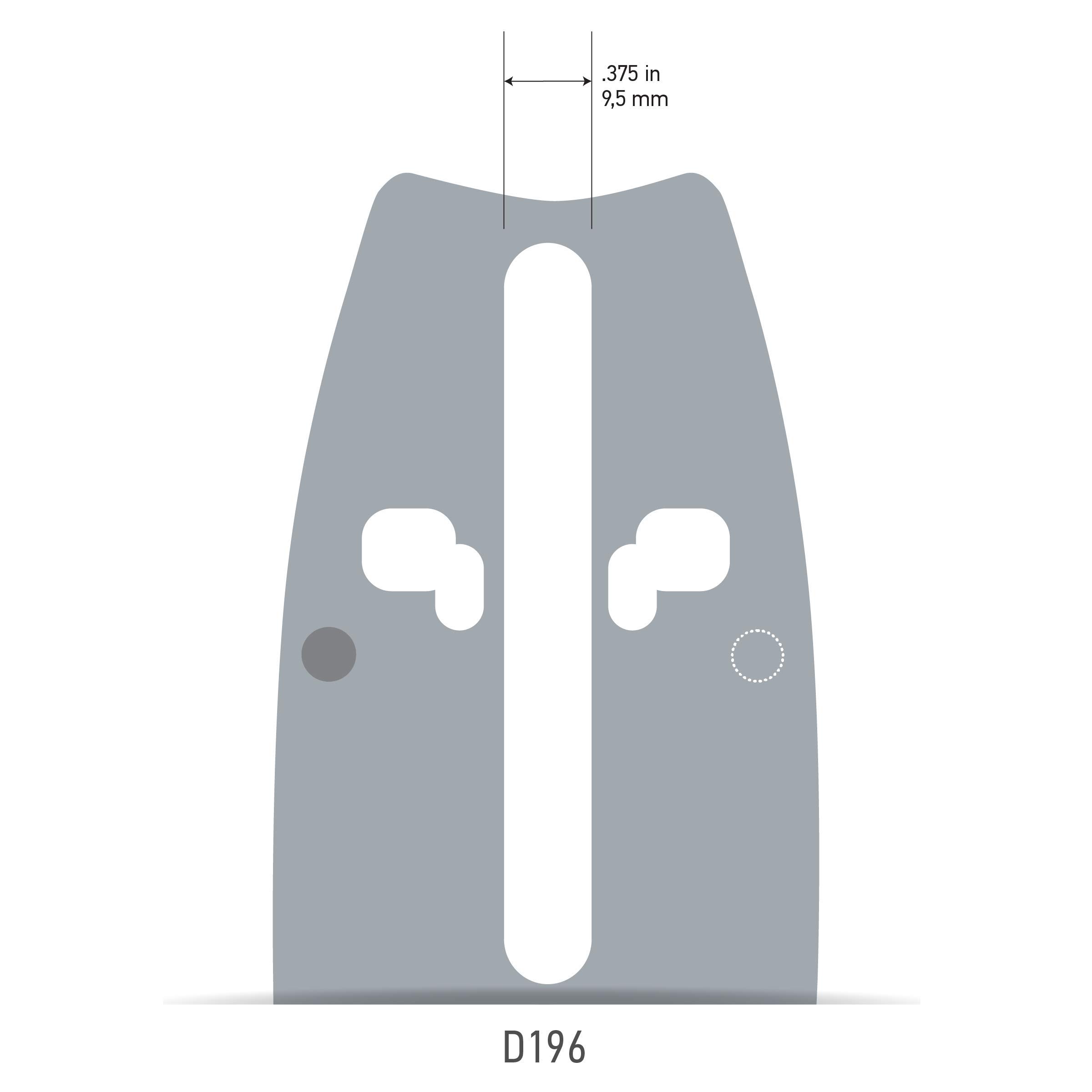 Oregon OEP 200RNDD196 050" Gauge 3/8" Pitch 20" Power Match Bar ...