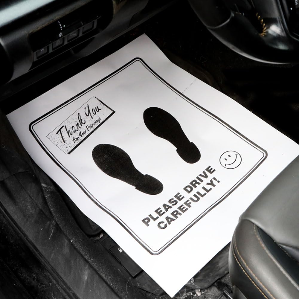 Hi-Tech PC-500C Poly Coated Paper Floor Mats for Car Weather Resistant ...