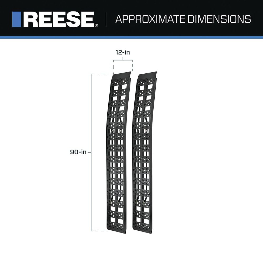 Reese 9516220 Heavy Duty Loading Ramp, 12 Inch x 90 Inch, 3,000 lbs ...