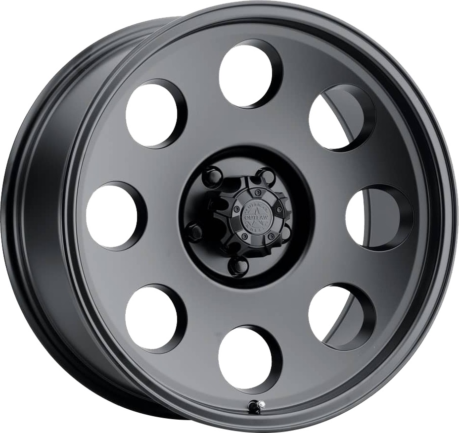 American Outlaw Wheels 127847 Dune Satin Black | Autoplicity