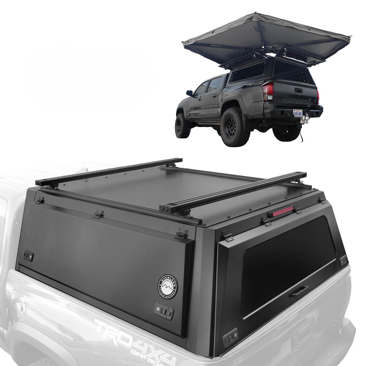 Overland Vehicle Systems 70100022 Expedition - Truck Cap W/Full Wing ...