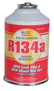 FJC, Inc. 618 R134A Red Dye Premium Refrigerant with Leak Stop ...