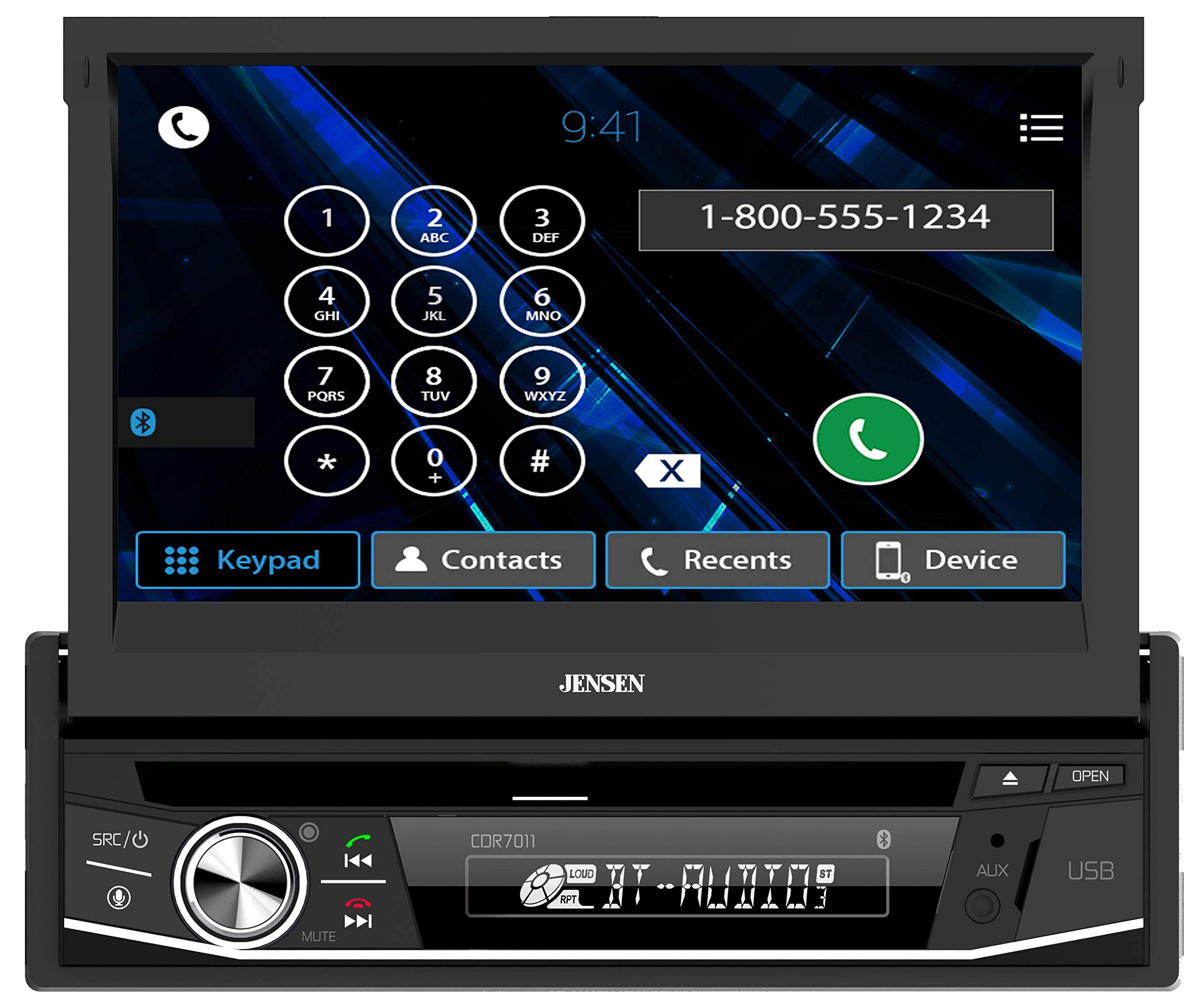 Jensen CDR7011 7 inch LED CD/DVD Touch Screen Single Din Car Stereo ...
