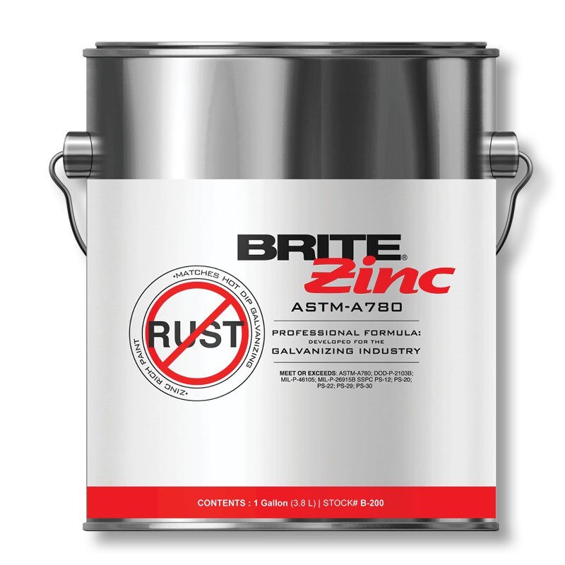 Weld-Aid B-200 Brite Zinc Galvanizing Compound, 1 Gallon Can | Autoplicity