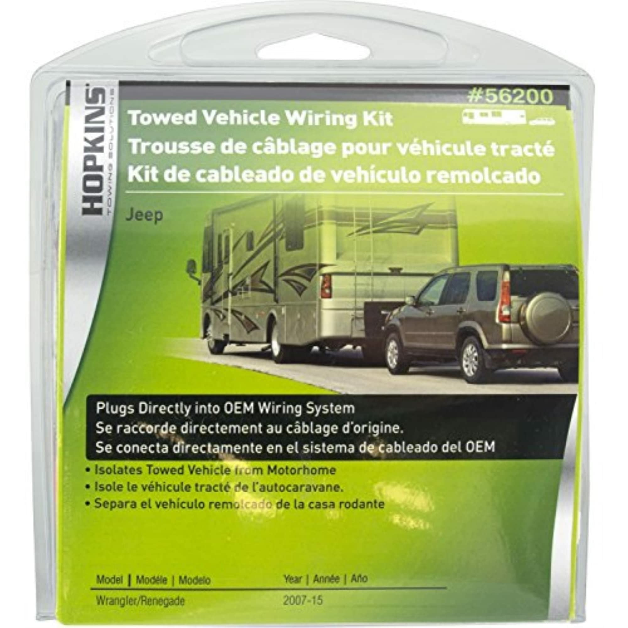 Hopkins 56200 Plug-In Simple Towed Vehicle Wiring Kit | Autoplicity
