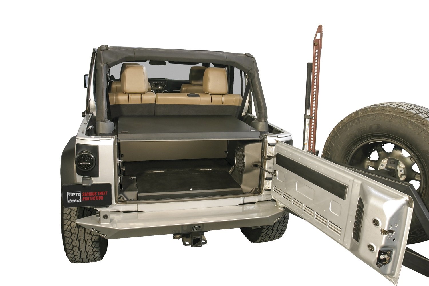 Tuffy Security Consoles 326-01 Deluxe Cargo Enclosure - '11-18 Wrangler ...