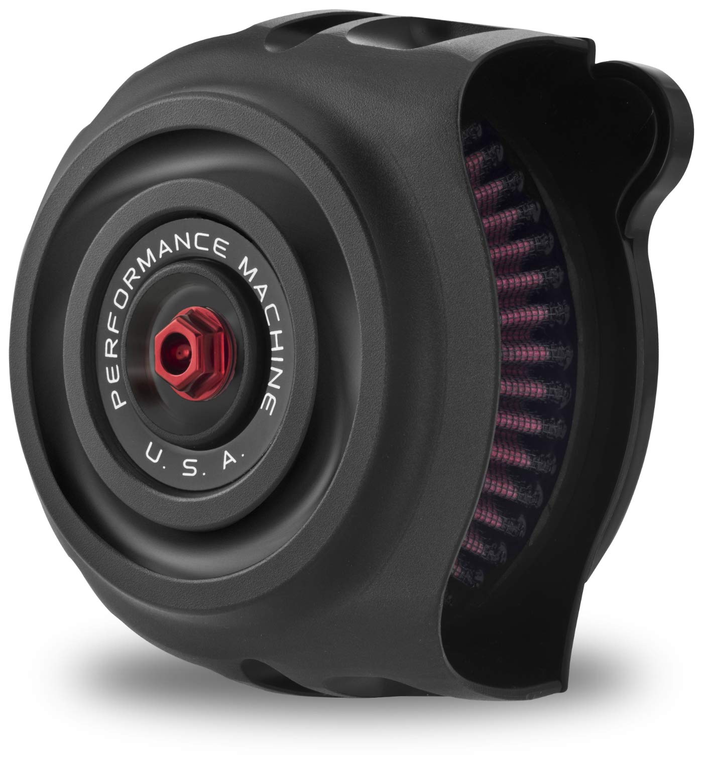 Performance Machine 0206-2133-SMB Vintage Air Cleaner - Black Ops ...