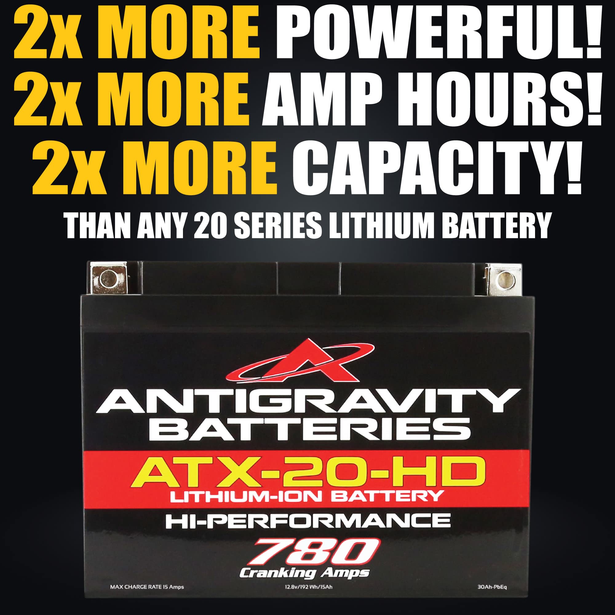 Antigravity Batteries AG-ATX20-HD Atx20-Hd Heavy Duty Lithium Ion ...