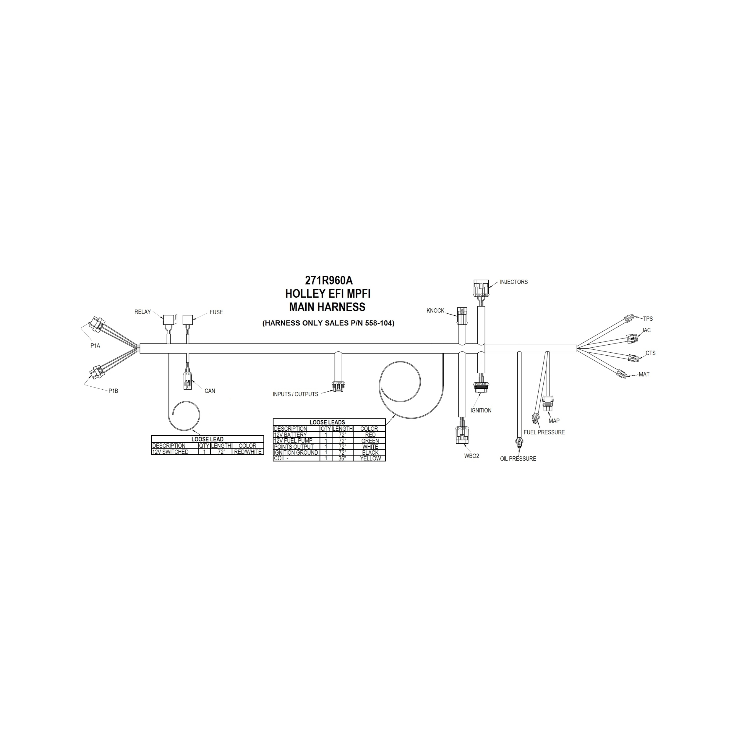 Holley EFI 550-500 Hp Universal Retrofit Kit For 4150 Intak | Autoplicity