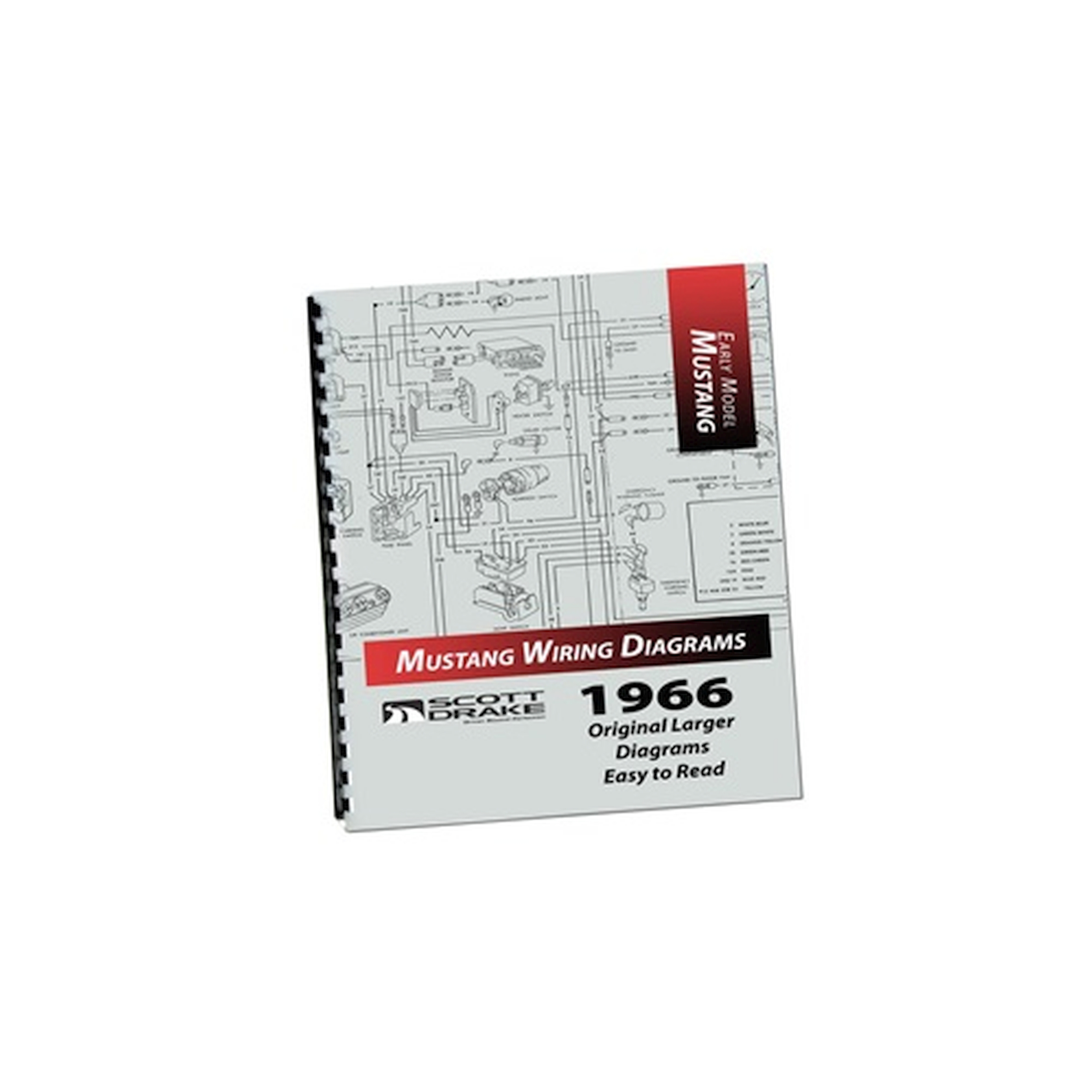 Scott Drake MP-2-P 1966 Mustang Wiring Diagram Manual (Large Format ...