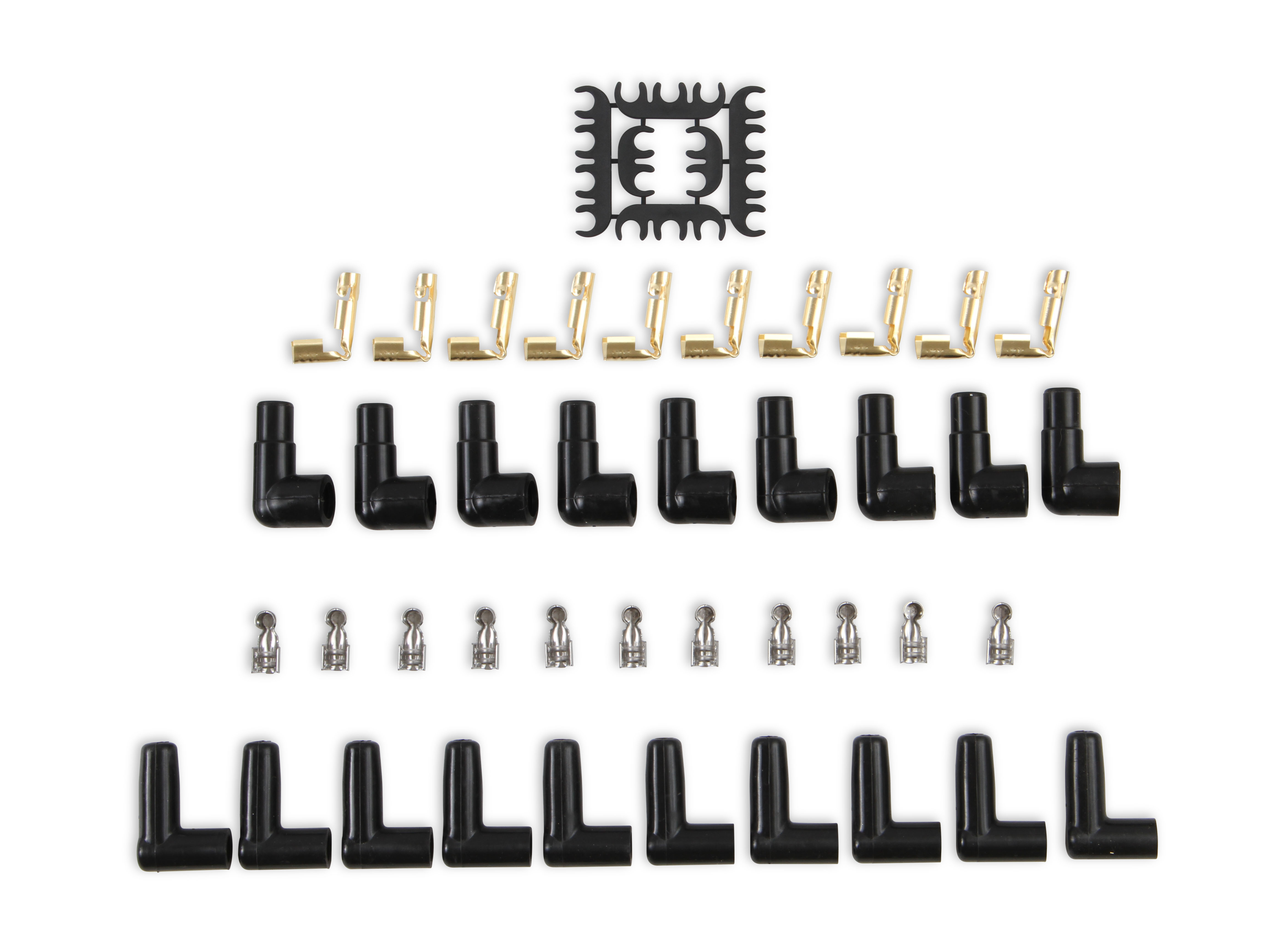 Accel 9001C Spark Plug Wire Set - Universal - 90 Deg White Ceramic ...