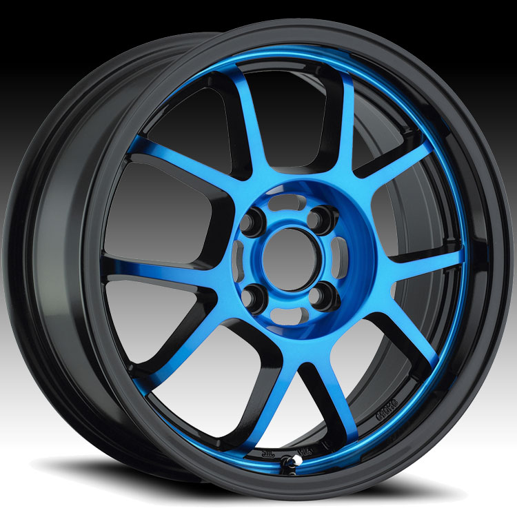 KONIG 4L6751440D Foil Blue Wheels with Gloss Black Lip | Autoplicity