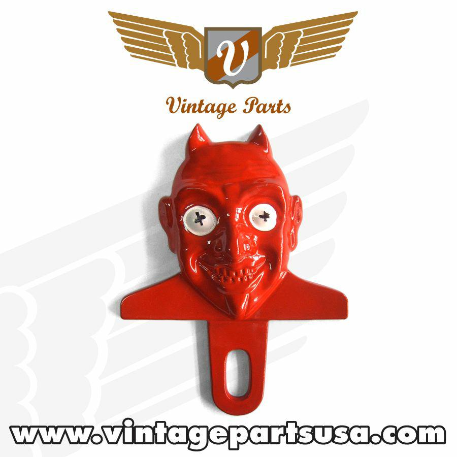 Vintage Parts 9173 Usa El Diablo Devil License Plate Topper | Autoplicity