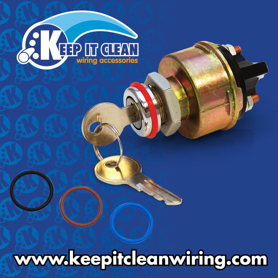 Keep It Clean Wiring 54601 Classic Billet Ignition Switch With 4 Color ...