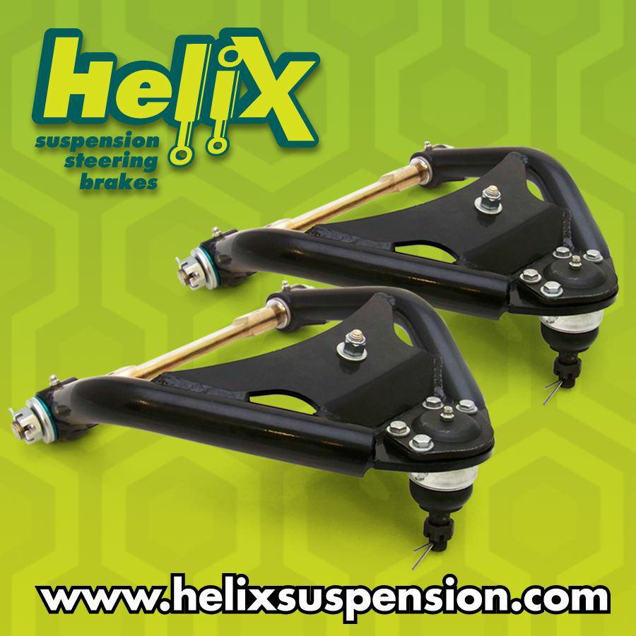 Helix 412736 1964-1967 Chevelle Tempest Skylark Cutlass A Body Upper Tubular Control Arm Set ...