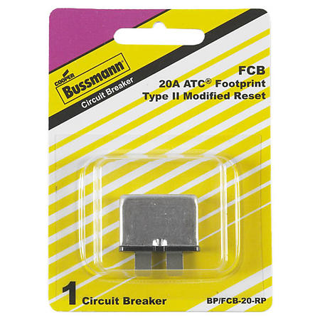 Bussmann FCB20 Circuit Breaker (atc Blade Style, Type Ii For Ford ...