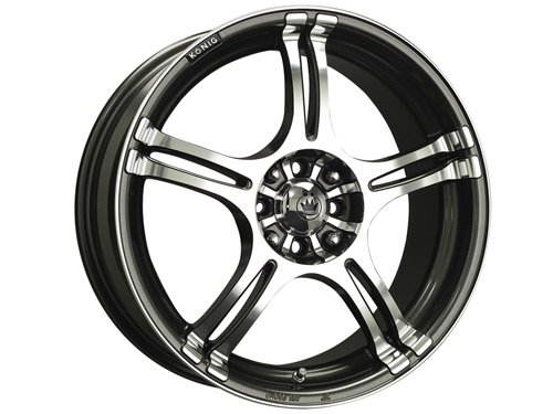Konig 1N65D04406 Incident Graphite Machined Wheels | Autoplicity