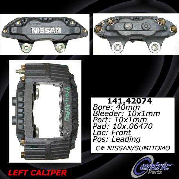 Centric 141.42074 Semi Loaded Friction Caliper | Autoplicity