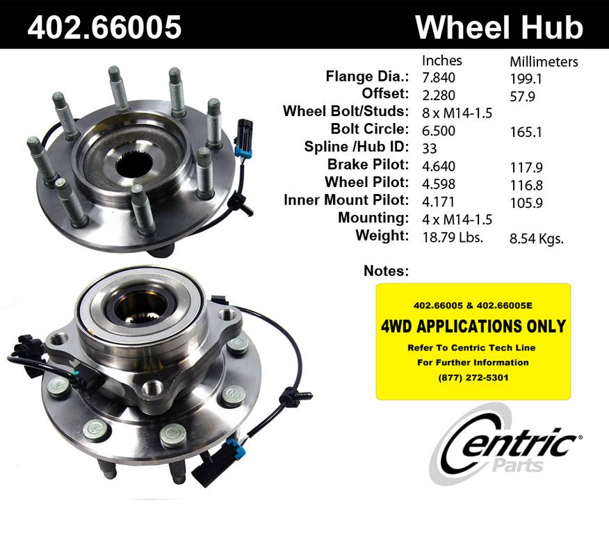 Centric 402.66005E Standard Hub | Autoplicity