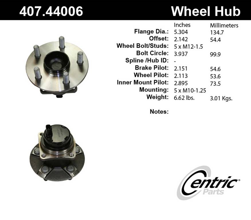 Centric 407.44006 Wheel Bearing | Autoplicity