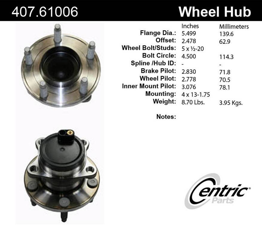 Centric 407.61006 Wheel Bearing | Autoplicity